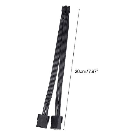 Dual Pcie Gpu 6pin 8pin Naar Mini 12pin Male Gpu Power Adapter Kabel