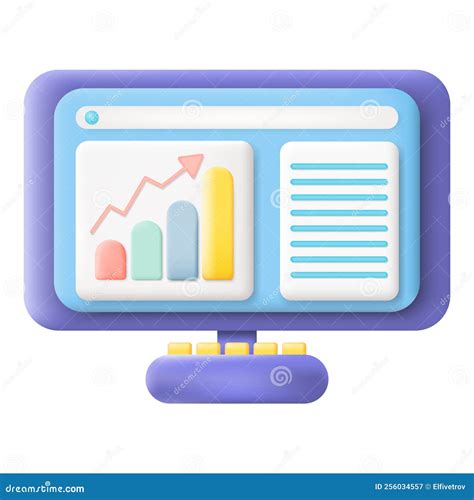 Business Data Analysis 3d Icon Stock Vector Illustration Of Financial