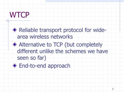 tcp over wireless networks ppt download