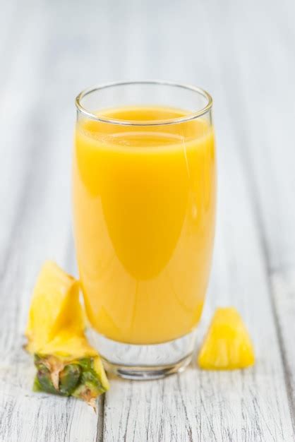 Premium Photo Homemade Pineapple Juice