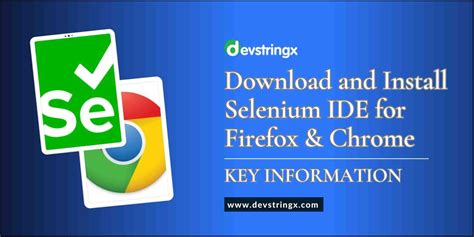 How To Download And Install Selenium Ide For Firefox And Chrome
