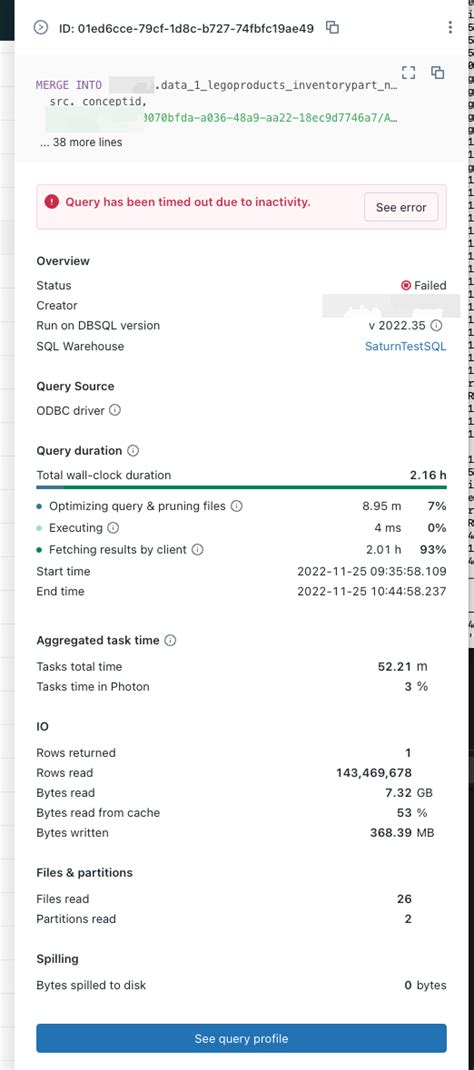 Query Execution Weird Behaviour Issue Databricks Databricks Sql Go GitHub