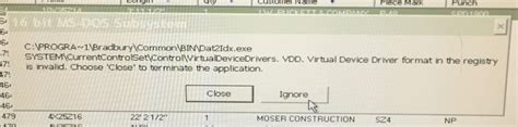 Constant Vdd Virtual Device Driver Format In The Registry Is Invalid