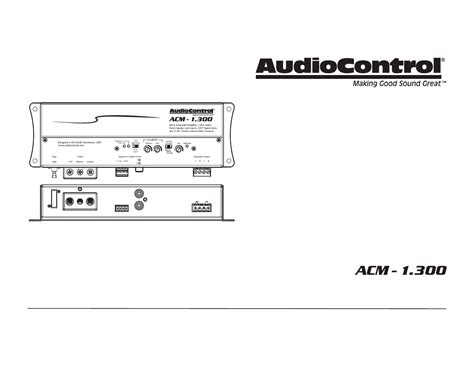 Audiocontrol Acm 1 300 Handleiding 12 Paginas
