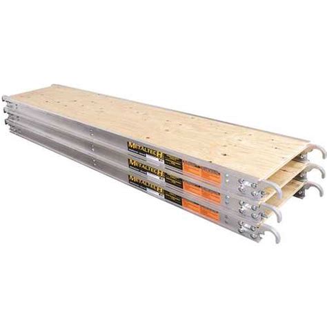 Metaltech M Mpp719k3 7 Ft X 19 In Scaffolding Platform With 5 8 Plywood Plank And Aluminum