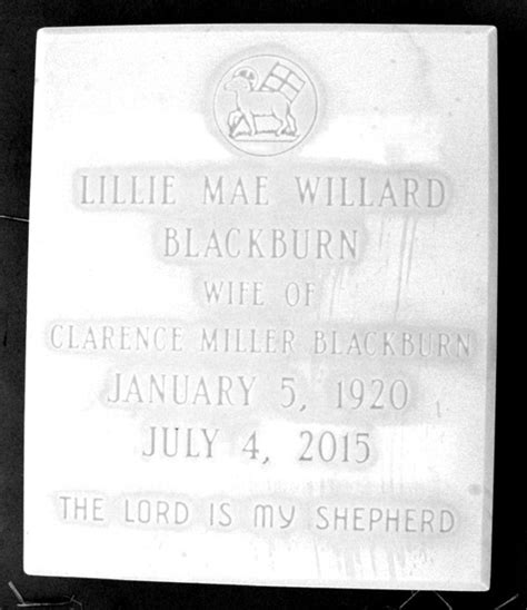Blackburn Lillie Mae Salem Congregation