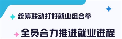 统筹联动打好就业组合拳，全员合力推进就业进程工作进行毕业生
