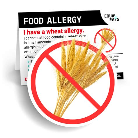 Wheat Allergy Printable Card Equal Eats