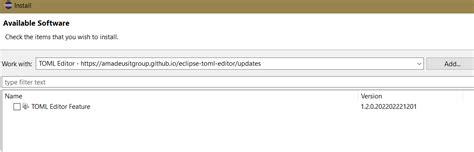 Toml Editor For Eclipse