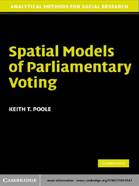 Spatial Models Of Parliamentary Voting Pdf Teaching Mathematics
