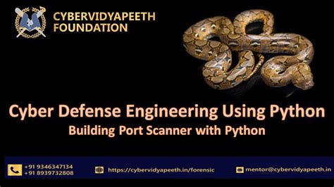 Cyber Defense Engineering Using Python 20 Aug 2023 7pm Youtube