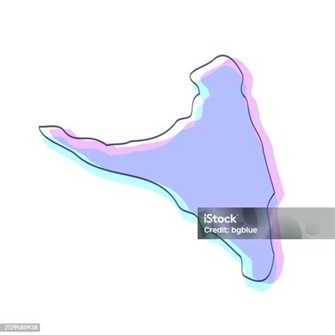 Anjouan 지도 손으로 그린 검은 색 윤곽선이있는 보라색 트렌디 한 디자인 0명에 대한 스톡 벡터 아트 및 기타 이미지 0명 3차원 형태 검은색 Istock