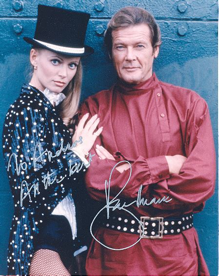 Sir Roger Moore And Kristina Wayborn