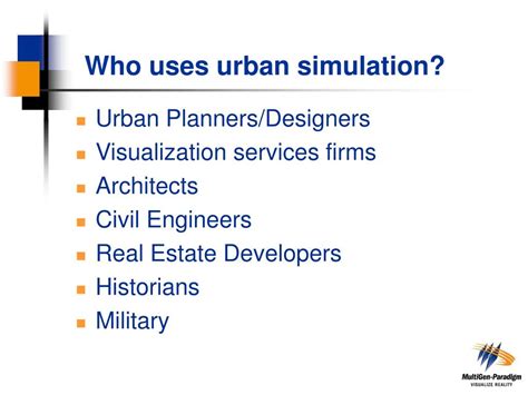 PPT URBAN SIMULATION Jon Zucker MultiGen Paradigm PowerPoint Presentation ID