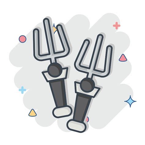 Premium Vector Icon Sai Related To Weapons Symbol Comic Style Simple
