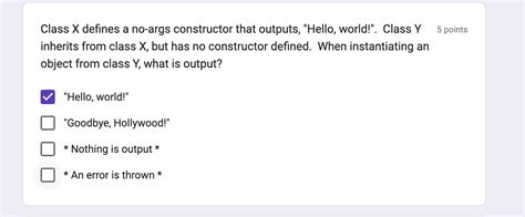 Solved Class X Defines A No Args Constructor That Outputs