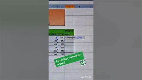 Percentage Calculation In Excel Excel Exceltips Exceltutorial