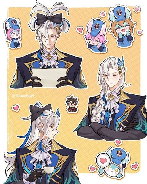 Pin By Алиса On Neuvillette And Furina ️ Cute Drawings Character Art
