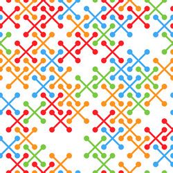 Abstract Colorful Drops Seamless Pattern Vector Image