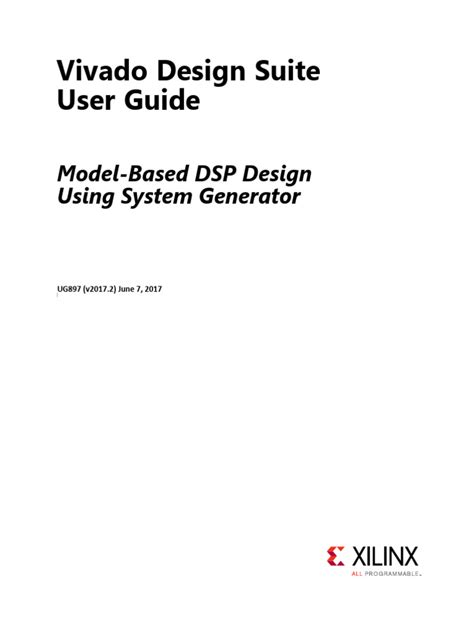Ug897 Vivado Sysgen User Pdf Hardware Description Language Field