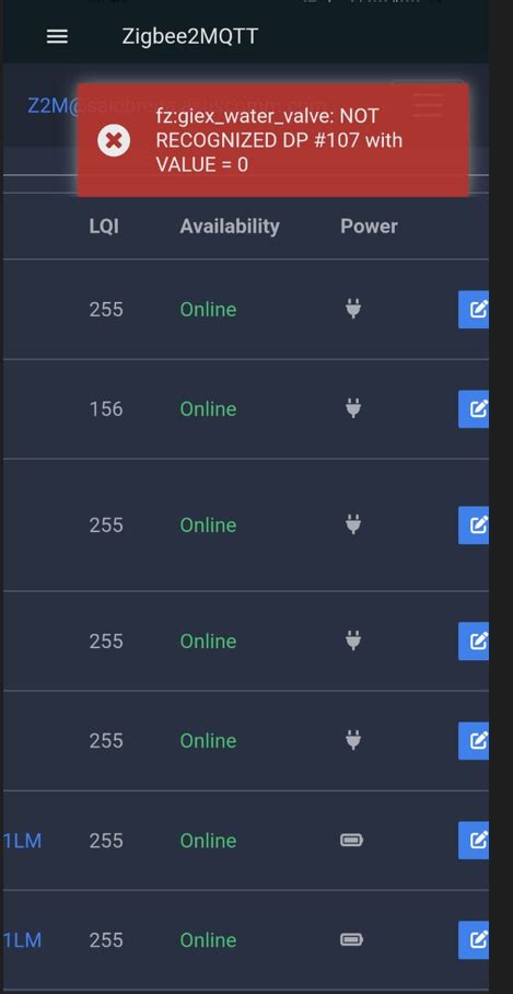 Error After Pairing Of Water Valve Giex Qt06 · Issue 17088 · Koenkkzigbee2mqtt · Github
