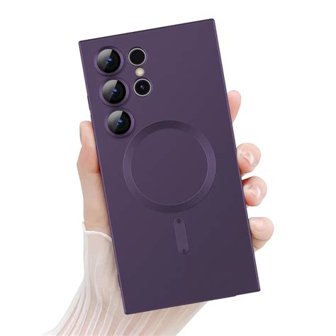 Newseego For Samsung Galaxy S Ultra G Magnetic Case Luxury Metallic Paint Case With Full