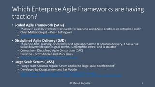 Introduction To Enterprise Agile Frameworks PDF Web Development Internet