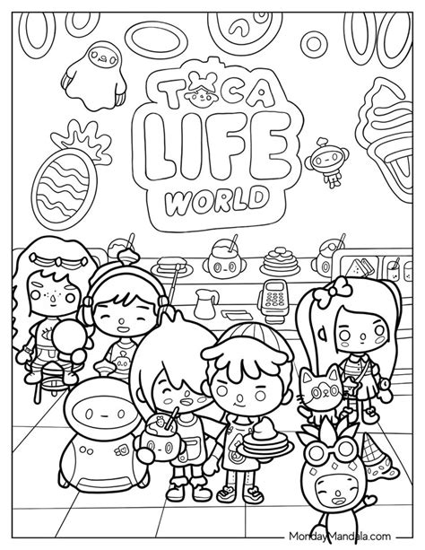 24 Toca Boca Coloring Pages Free Pdf Printables Coloring Pages Cool Coloring Pages Cute