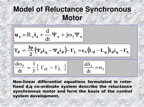 Ppt Vector Controlled Reluctance Synchronous Motor Drives With