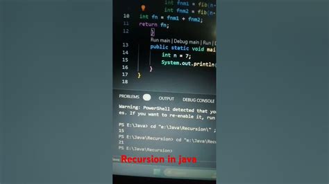 Recursion In Java Shortvideo Viralvideo Viral Youtube