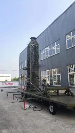 Retractable Lattice Steel Structure Telescopic Trailer Telecommunications Communication Antenna
