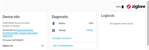 Zha Symfonisk Sound Controller No Response In Logbook Hardware Home Assistant Community