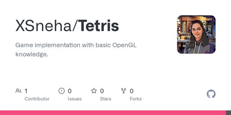 GitHub XSneha Tetris Game Implementation With Basic OpenGL Knowledge