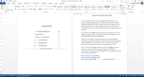 Microsoft Manuscript Madness Evelyn Chartres