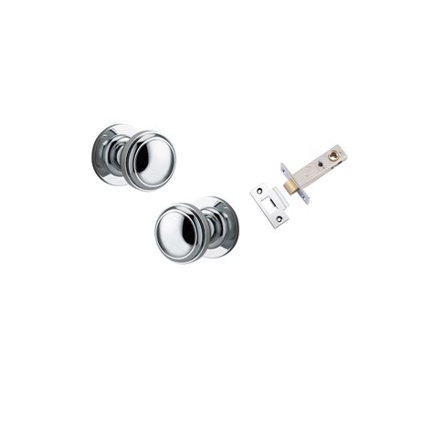 Paddington Knob Round Rose Passage Polished Chrome Iver