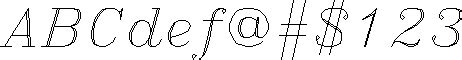 Hershey Fonts Libhersheyfont