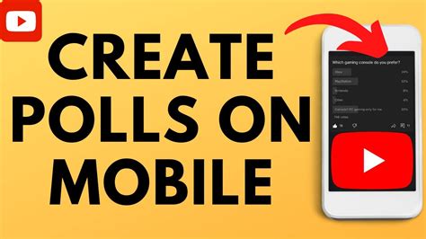 How To Create A Poll On YouTube Mobile IOS Android YouTube