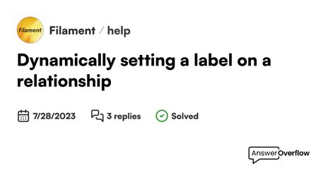 Dynamically Setting A Label On A Relationship Filament
