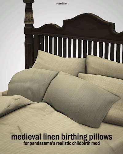 Medieval Linen Birthing Pillows For Pandasamas R Tumbex