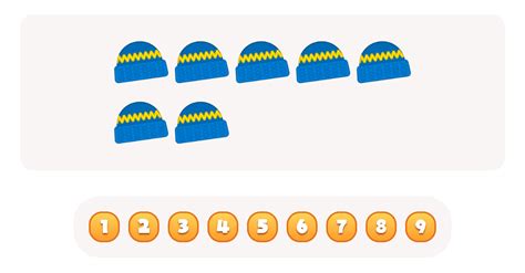 Count The Hats Easy Math Counting Count Up To 8 And 9 Worksheet For