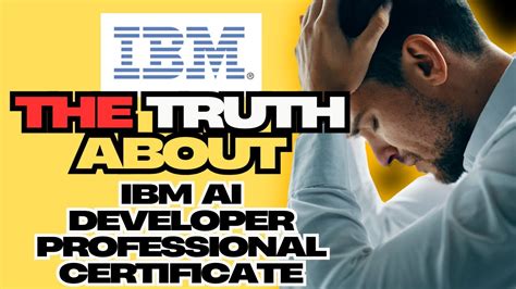 Ibm Ai Developer Professional Certificate Review Honest Thought Youtube