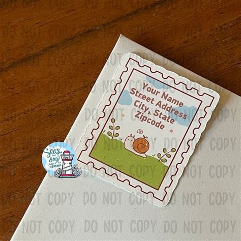 Custom Address Stamp Snail Mail Etsy