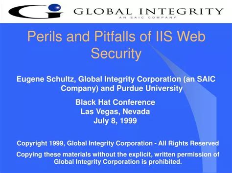Ppt Perils And Pitfalls Of Iis Web Security Powerpoint Presentation Free Download Id310155
