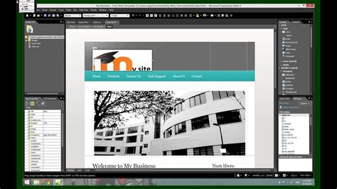 Creating A Website Using Web Expression 4 Part 2 Youtube