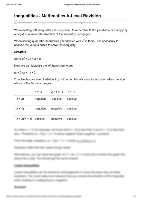 Solution Identities Equations And Inequalities Notes 2 Studypool