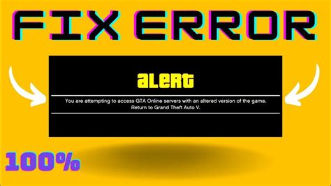 Gta 5 How To Fix Error You Are Attempting To Access Gta Online