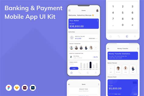 Banking And Payment Mobile App Ui Kit Graphic By Betush · Creative Fabrica