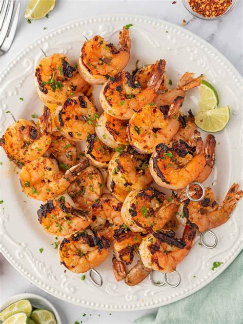 Grilled Garlic Shrimp Kabobs Cookin With Mima