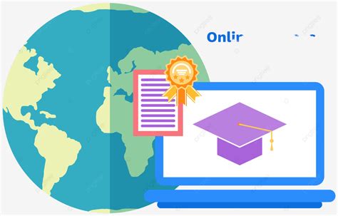Online Education Planet Courses Graduate Online Distance Skill Png