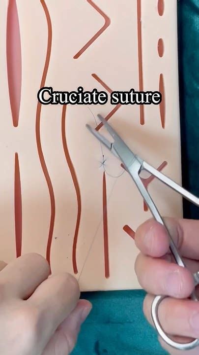 Suture 연습 Cruciate Suture Pattern Youtube